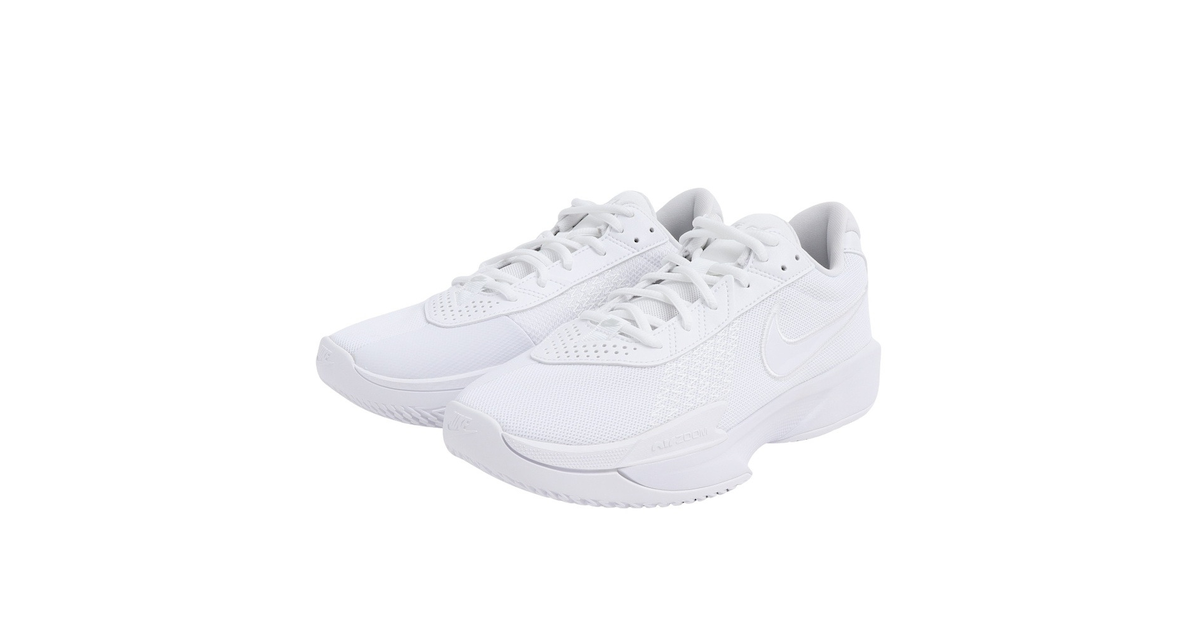 ナイキ（NIKE）（メンズ、レディース）バスケ シューズ バッシュ G.T. カット アカデミー EP ローカット 白 FB2598-103 ...