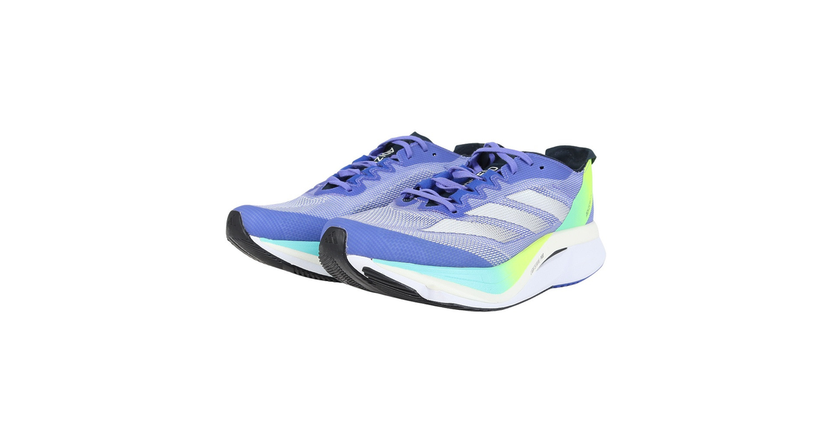 アディダス（adidas）（メンズ）ランニングシューズ アディゼロボストン12M ブルー IF9211 スニーカー トレーニングシューズ 部活 ...