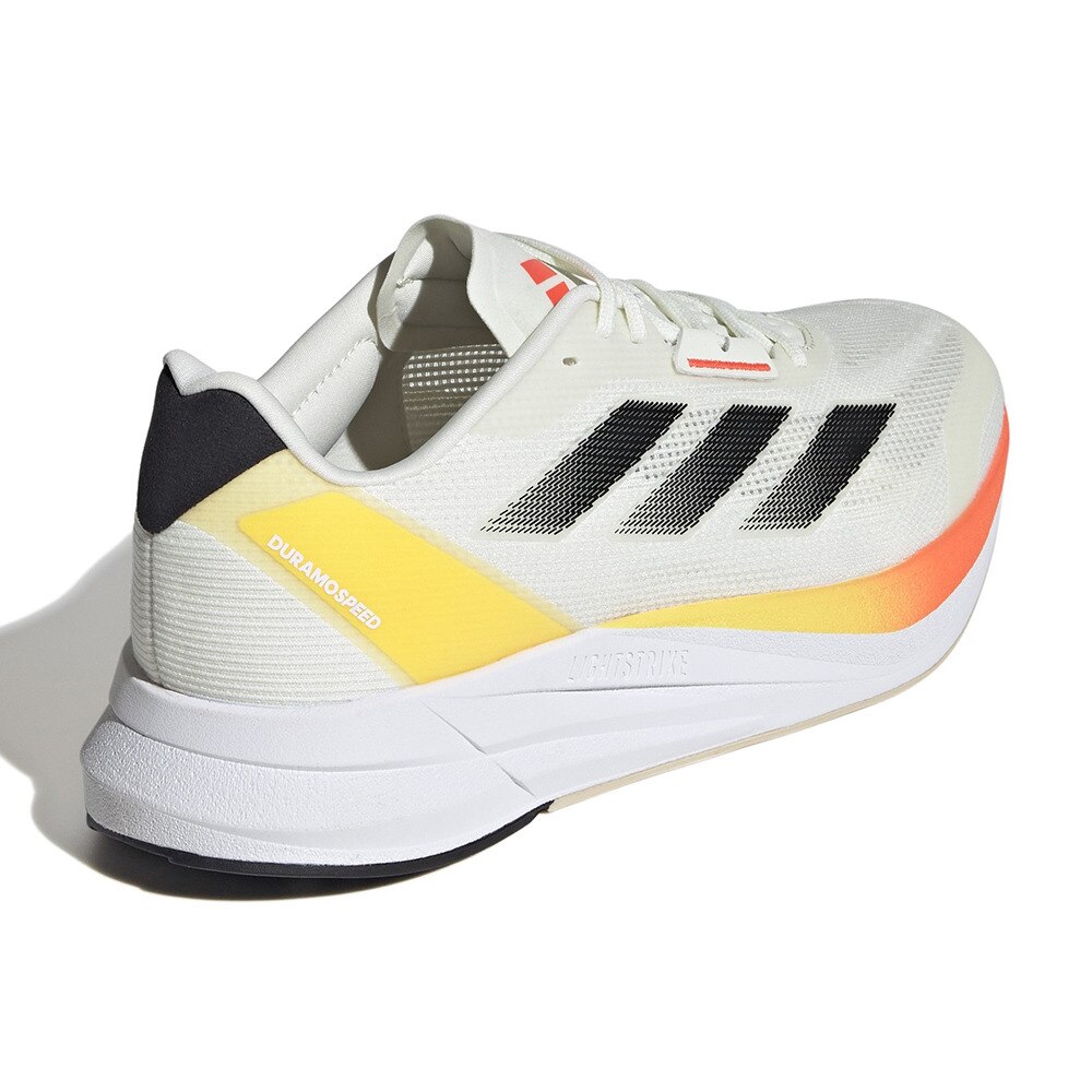 アディダス（adidas）（メンズ）ランニングシューズ アディゼロデュラモスピードM アイボリー IE5477 スニーカー ジョギング 安定性 ...