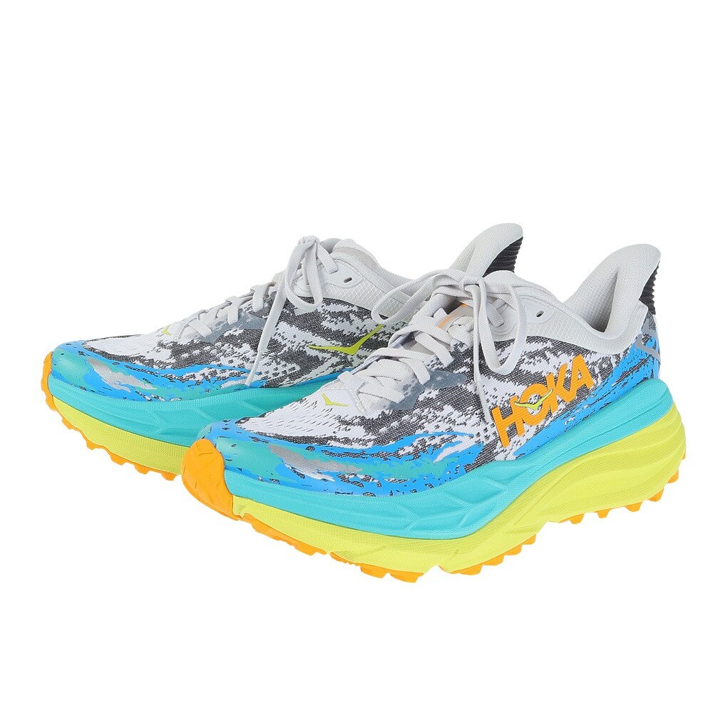 ホカ（HOKA）（メンズ）ランニング シューズ スティンソン 7 ホワイト イエロー 1141530-WEPR スニーカー トレイルラン オフ ...