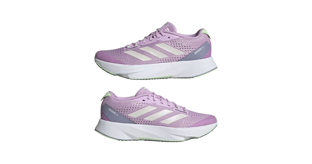 アディダス（adidas）（レディース）ランニングシューズ アディゼロ SL W ライラック IG3339 スニーカー ジョギング ...