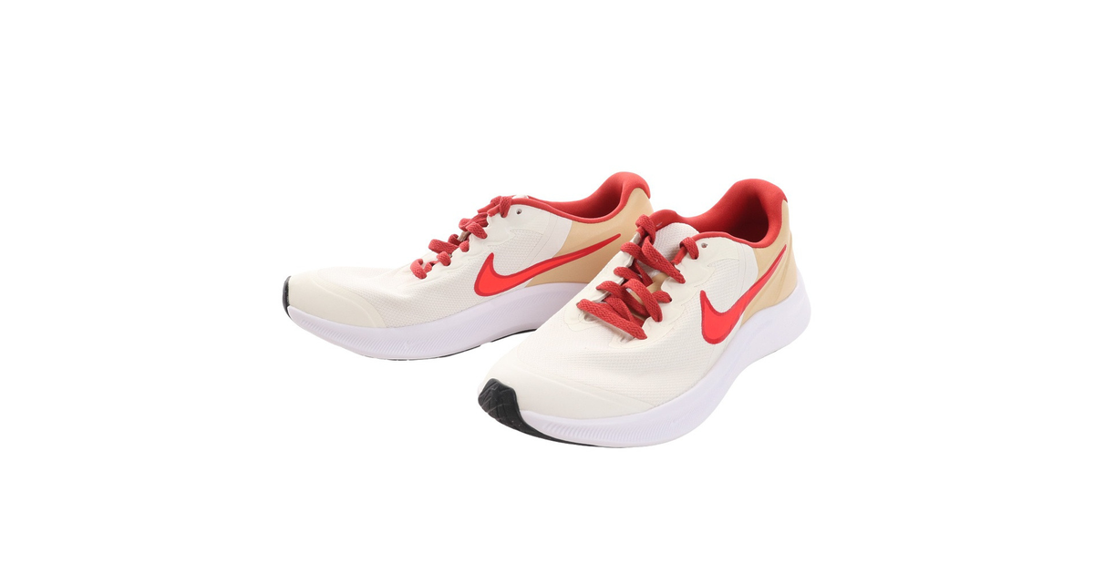 ナイキ｜スター ランナー 3 GS セイル ホワイト 白 DA2776-101 ジュニア ランニングシューズ 子供靴 スポーツスニーカー 運動 ...