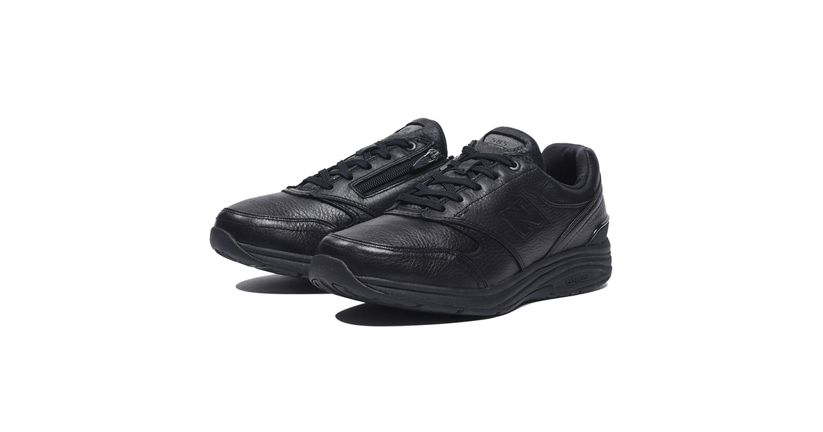 ニューバランス（new balance）（メンズ）カジュアルシューズ MW585 ブラック MW585BK4E スニーカー ウォーキング 防水 ファスナー 通気性 防滑性 クッション ...