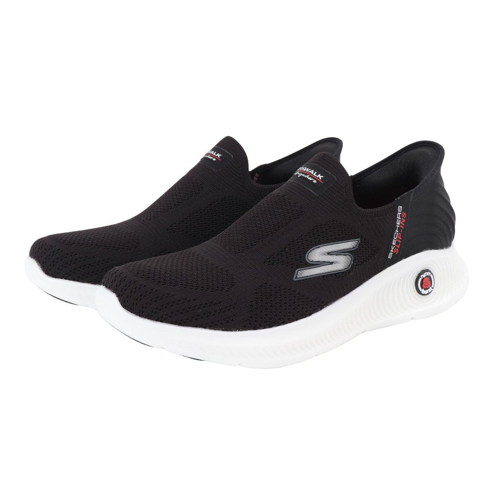 スケッチャーズ（SKECHERS）（メンズ）ウォーキングシューズ スリップインズ ゴーウォーク エニーウェア ブラック 216301-BKW ...