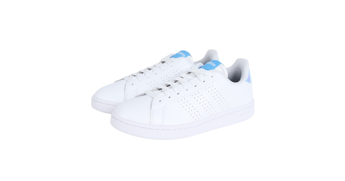 アディダス（adidas）（レディース）スニーカー アドバンコート ホワイト IF6117 カジュアル スポーツ シューズ クッション性 ...