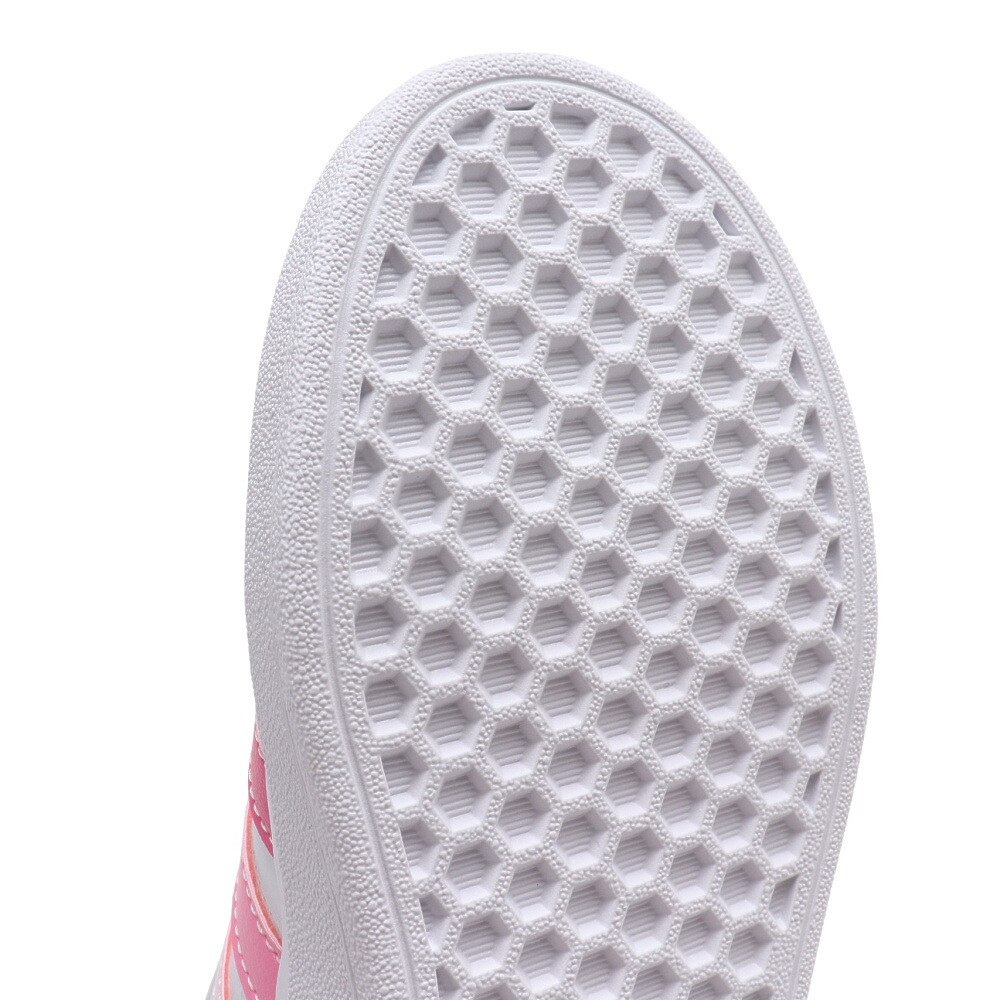 アディダス（adidas）（キッズ）ジュニア スニーカー グランドコート 2.0 ホワイト ピンク IG4838 カジュアル スポーツ ...