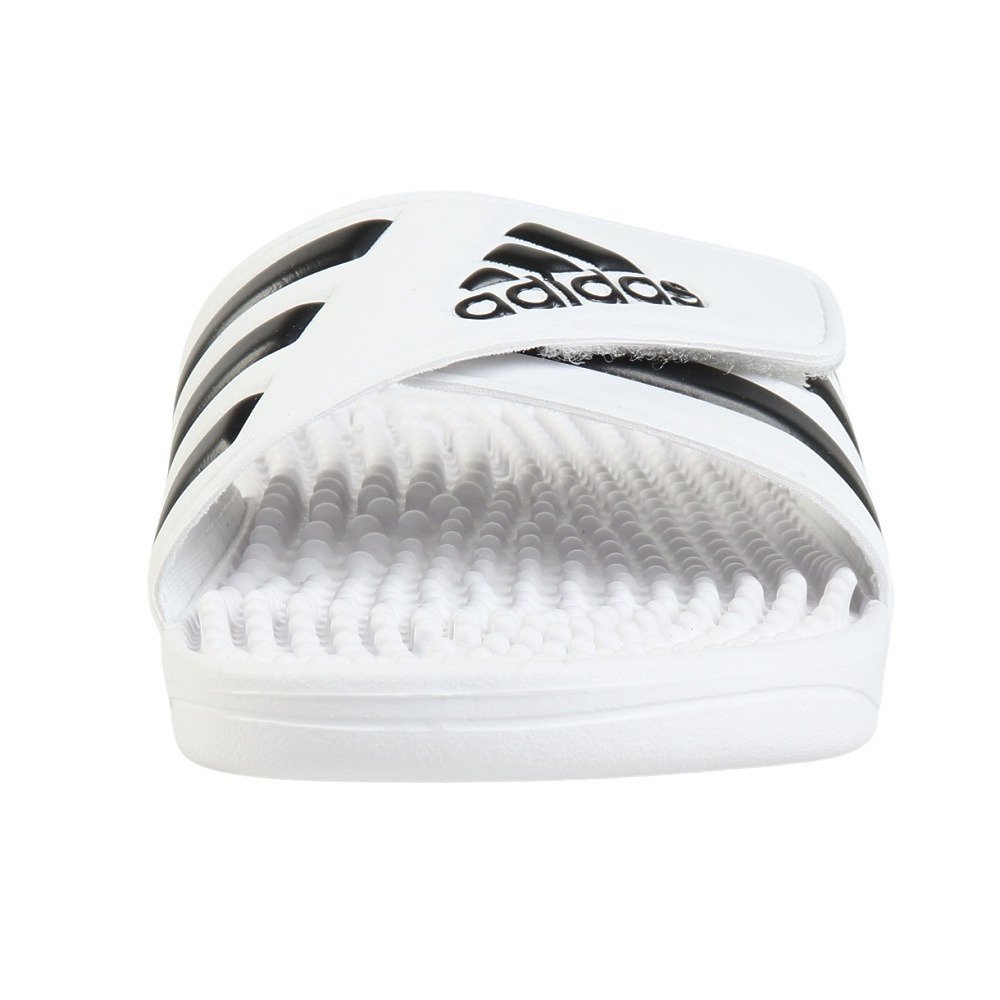 アディダス（adidas）（メンズ）シャワーサンダル アディサージ ホワイト DBF18-F35573 スポーツサンダル マッサージサンダル ...