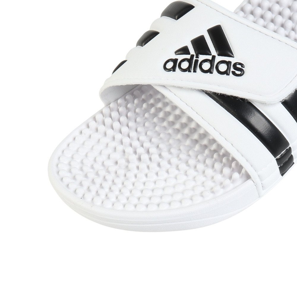 アディダス（adidas）（メンズ）シャワーサンダル アディサージ ホワイト DBF18-F35573 スポーツサンダル マッサージサンダル ...