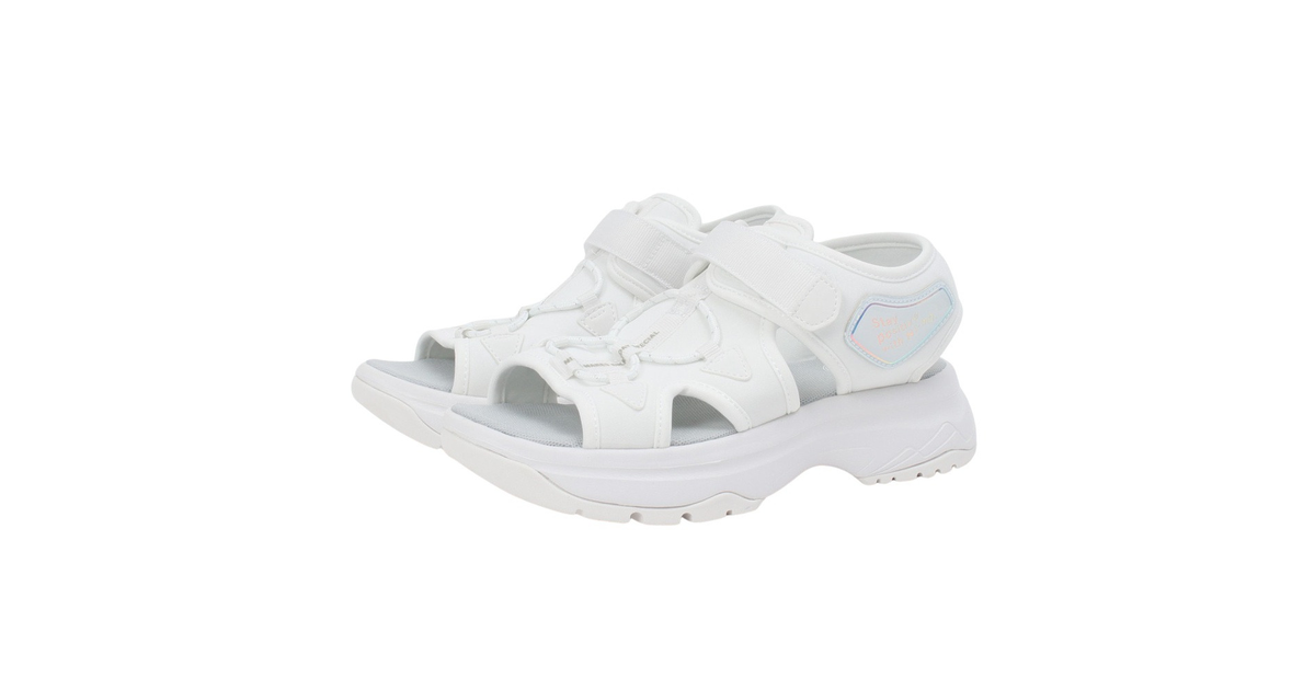 ムーンスター（MoonStar）（キッズ）ジュニアストラップサンダル ニーモ NM J107 ホワイト 12298281 厚底 抗菌 防臭 ...