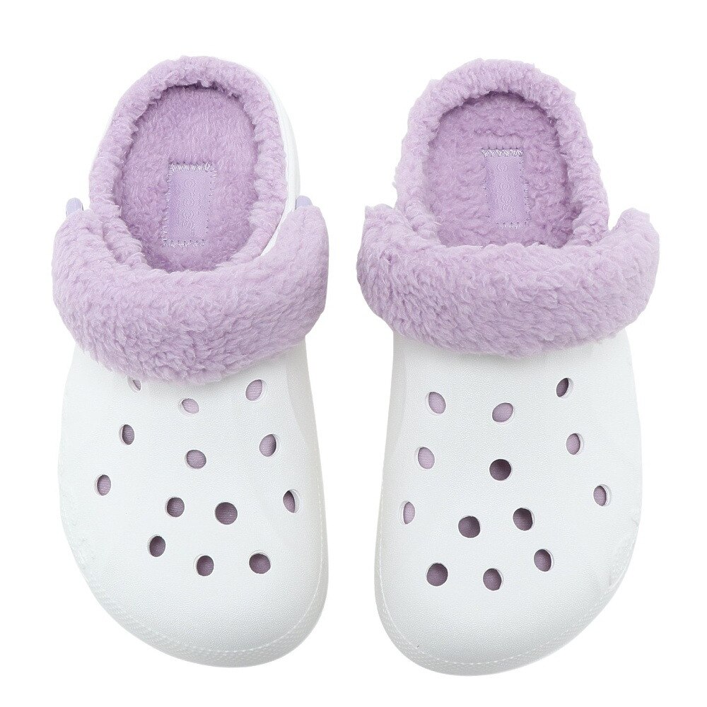 クロックス（crocs）（メンズ、レディース）スポーツサンダル バヤ ラインド ファズ ストラップ クロッグ ホワイト 206633-577-2022 ボア付 軽量 室内外履き | スポーツ用 ...