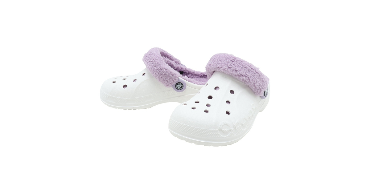 クロックス（crocs）（メンズ、レディース）スポーツサンダル バヤ ラインド ファズ ストラップ クロッグ ホワイト 206633-577-2022 ボア付 軽量 室内外履き | スポーツ用 ...