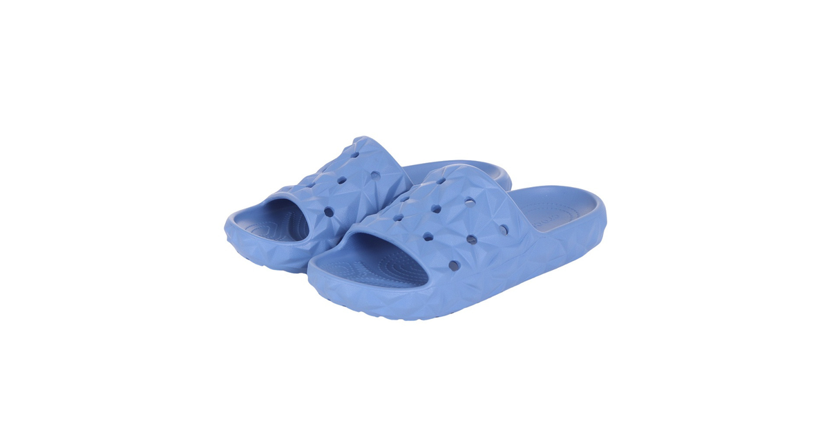 クロックス（crocs）（メンズ、レディース）スポーツサンダル クラシックジオメトリックスライド 2.0 ブルー 209608-4ON 速乾性 ...