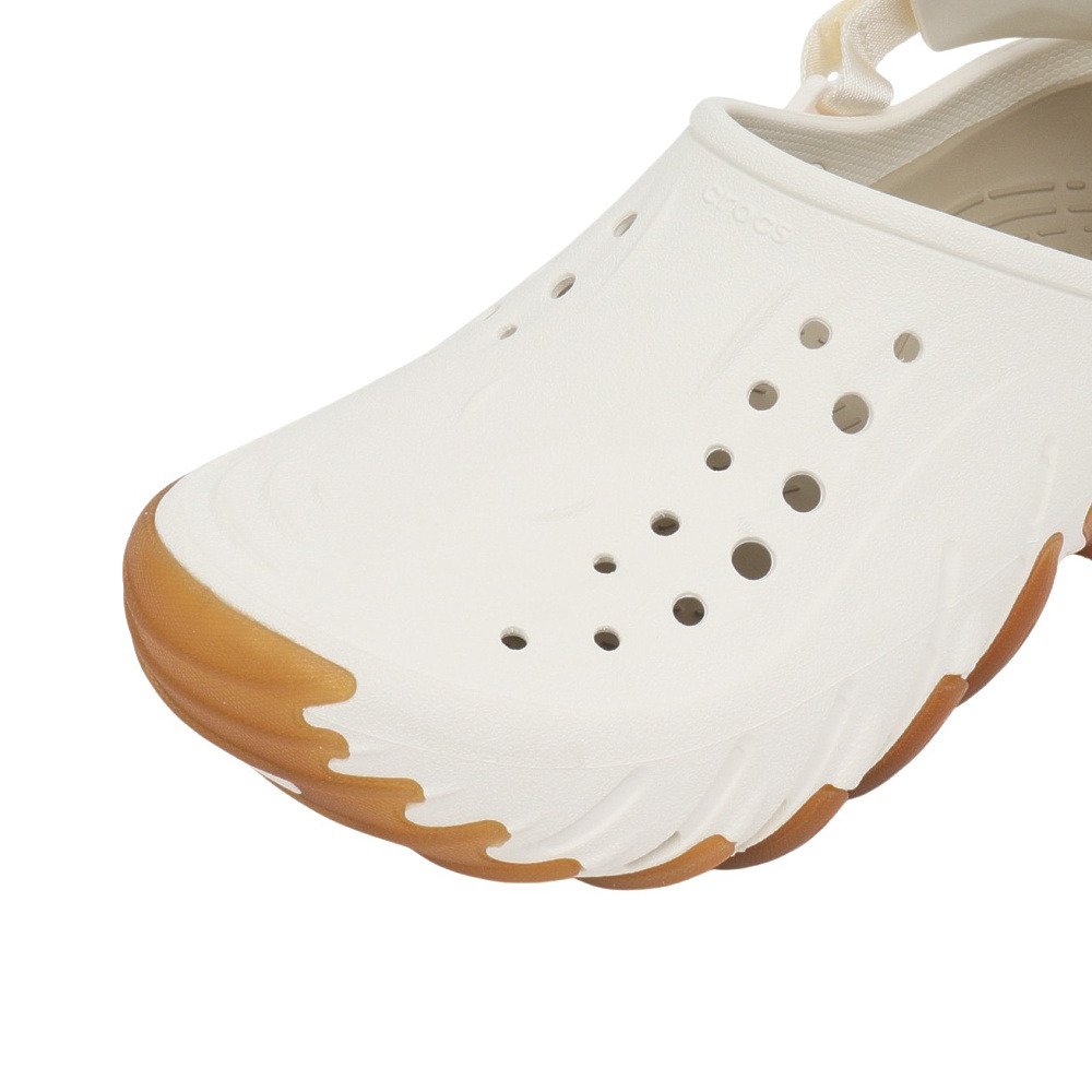 クロックス（crocs）（メンズ、レディース）サンダル エコー ガム RO クロッグ Chalk オフホワイト 211675-0WV スポーツ ...