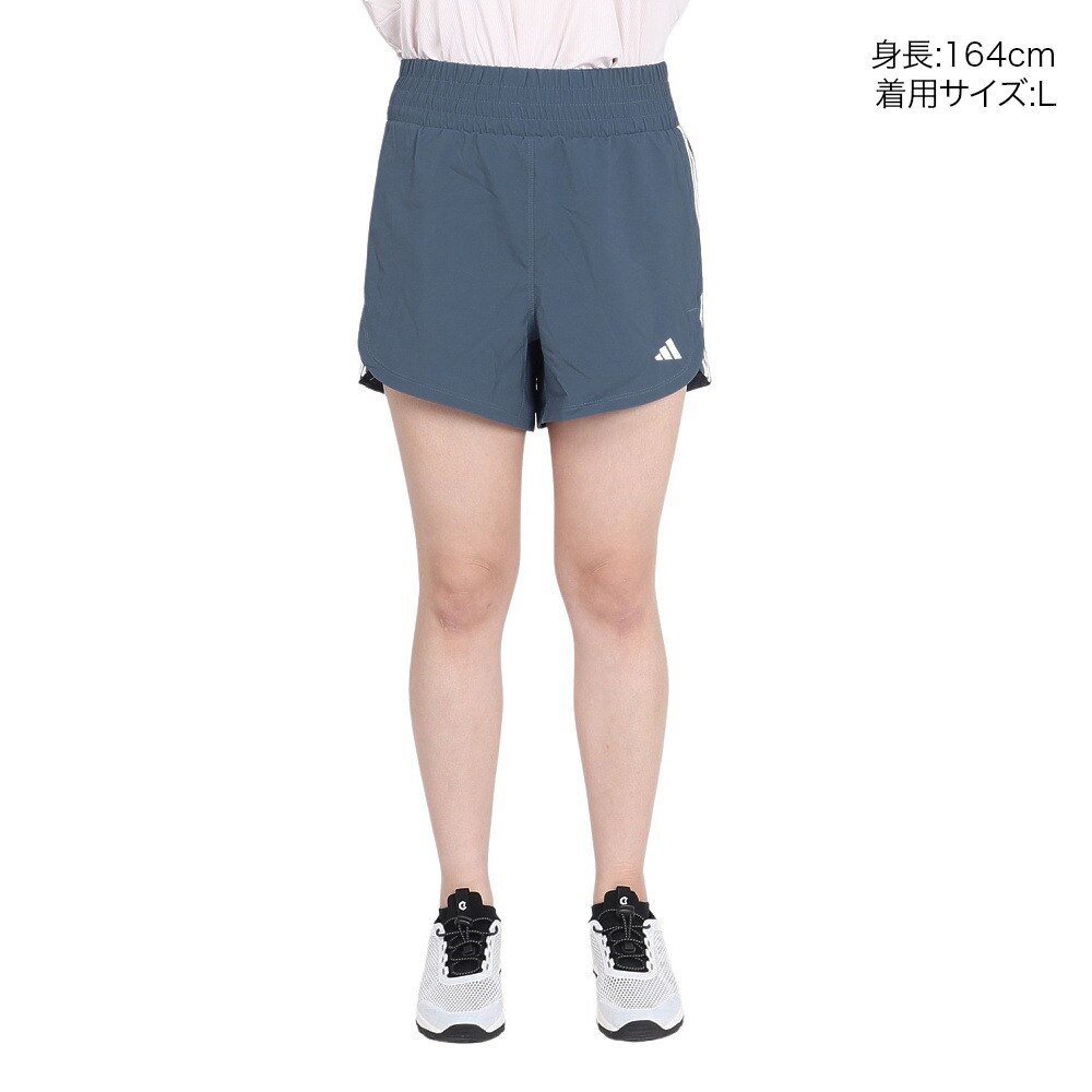 アディダス（adidas）（レディース）ペーサートレーニング スリーストライプス ウーブンハイライズショーツ KMC69-IS1663 ...