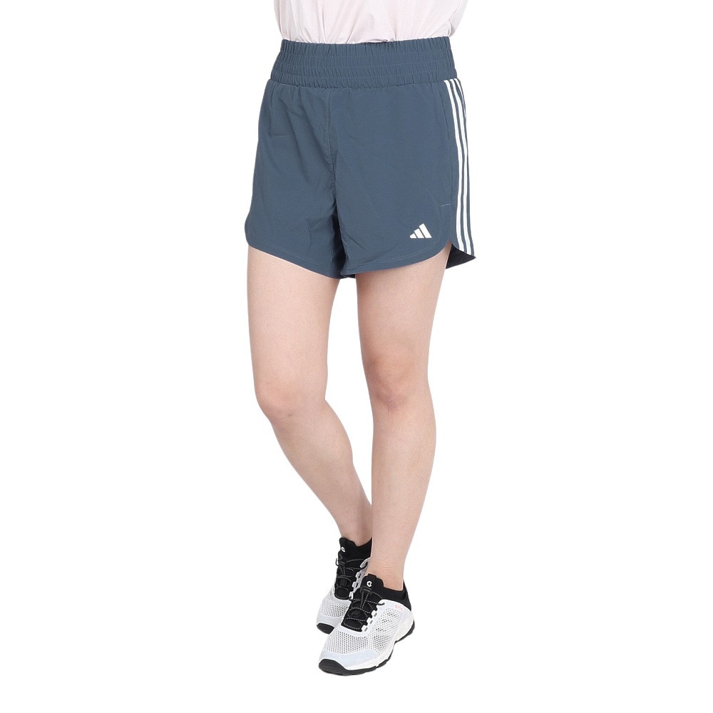アディダス（adidas）（レディース）ペーサートレーニング スリーストライプス ウーブンハイライズショーツ KMC69-IS1663 ...