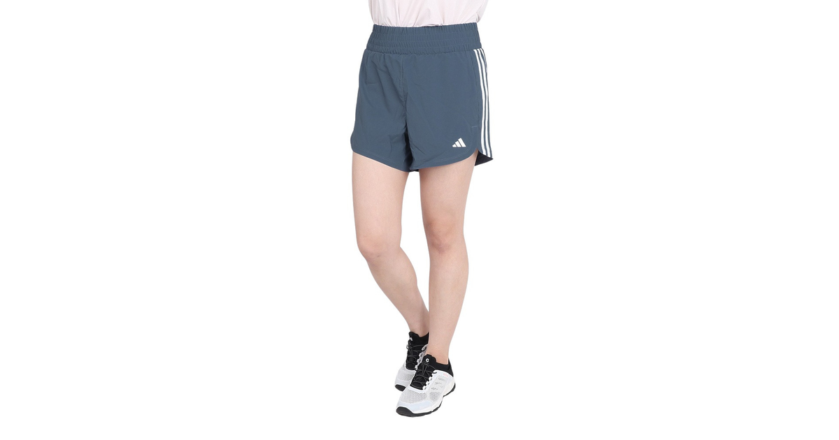 アディダス（adidas）（レディース）ペーサートレーニング スリーストライプス ウーブンハイライズショーツ KMC69-IS1663 ...