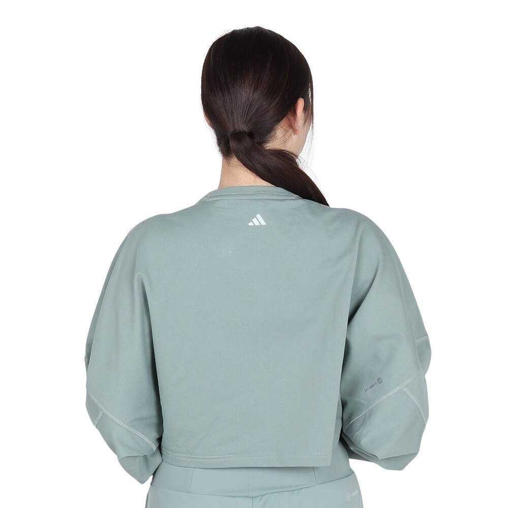 アディダス（adidas）（レディース）ヨガスタジオ クロップ スウェット NEN66-HR5086 | スポーツ用品はスーパースポーツゼビオ