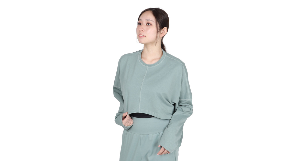 アディダス（adidas）（レディース）ヨガスタジオ クロップ スウェット NEN66-HR5086 | スポーツ用品はスーパースポーツゼビオ