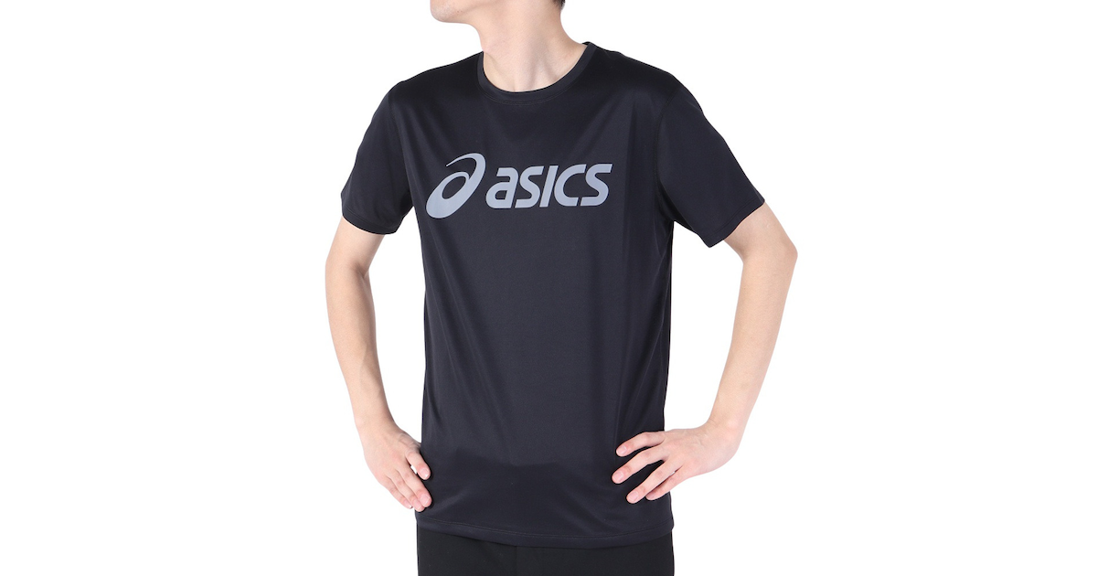 アシックス（ASICS）（メンズ）ランニングロゴプリント 半袖シャツ 2011C274.002 | スポーツ用品はスーパースポーツゼビオ