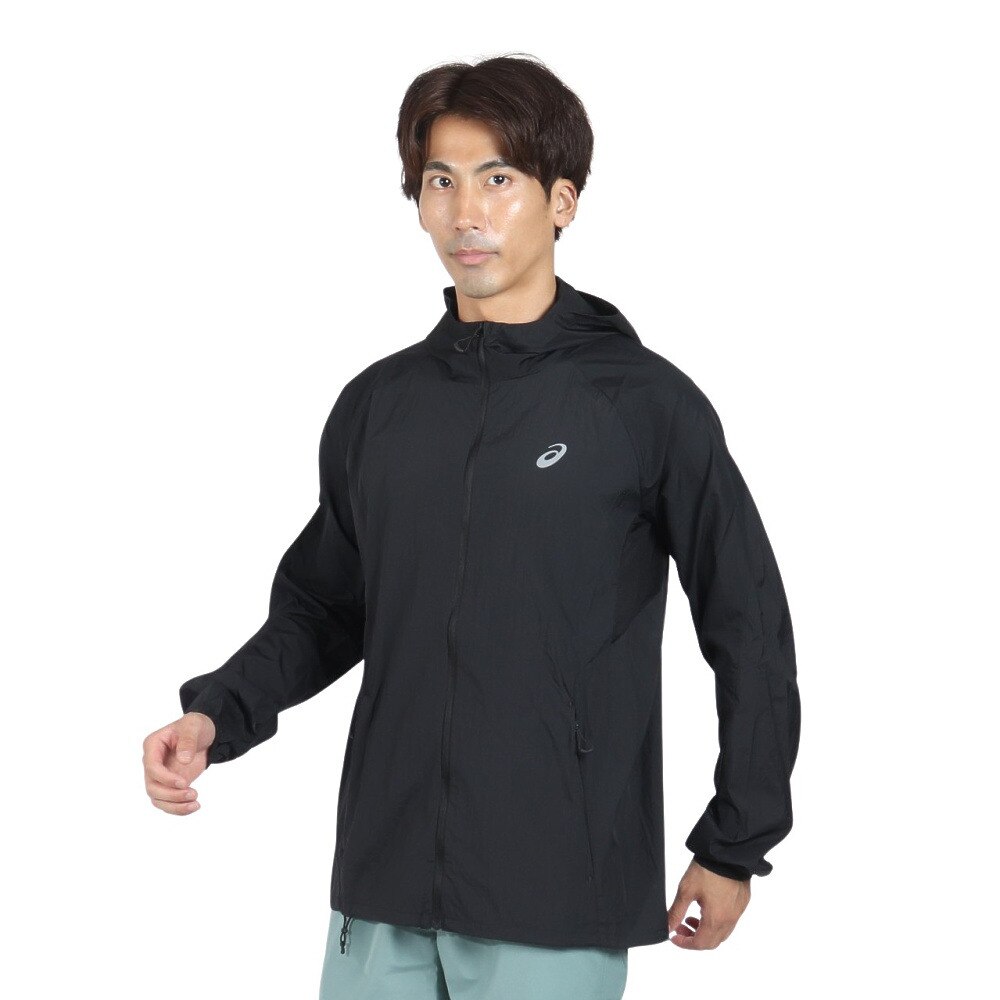アシックス（ASICS）（メンズ）ROADランニングパッカブルジャケット 2011D084.001 | アウトドア・キャンプ用品はエルブレス