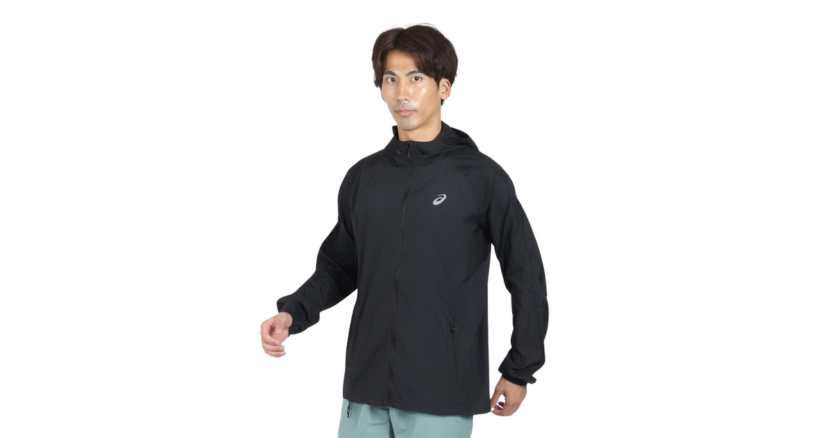 アシックス（ASICS）（メンズ）ROADランニングパッカブルジャケット 2011D084.001 | アウトドア・キャンプ用品はエルブレス