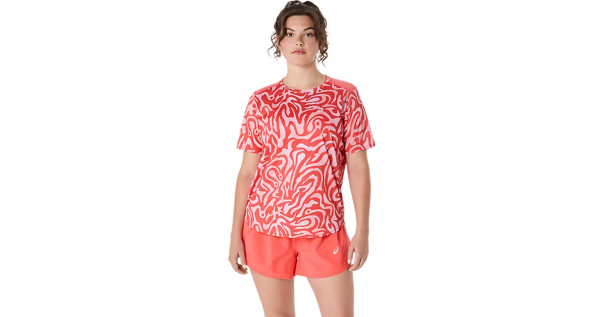 アシックス（ASICS）（レディース）ロード オールオーバープリント ランニンググラフィック 半袖シャツ 2012D225.700 ...