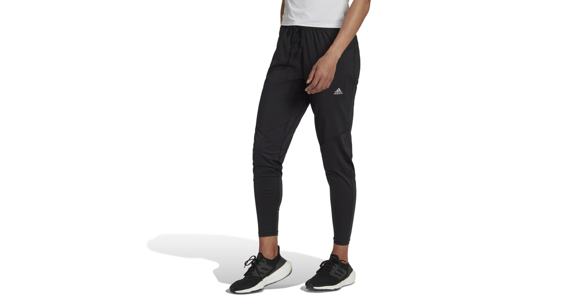 アディダス（adidas）（レディース）ランニングパンツ レディース 黒 ランニング スウェット ファスト BY077-HC6340 ...