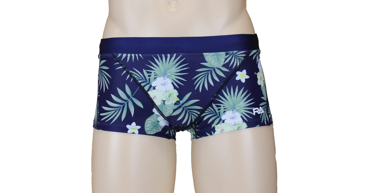 RA（RA）（メンズ）競泳水着 メンズ 水泳 ショートボクサー Flowers Bloom TROPICAL RA RA124-BTROP ...