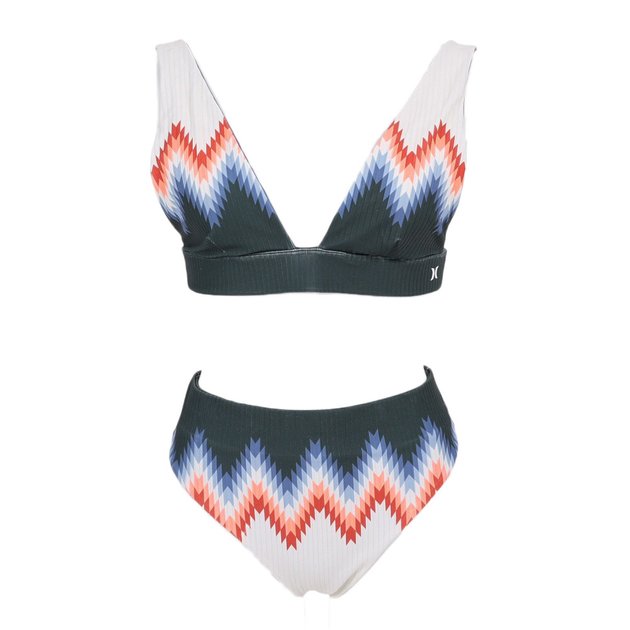 ハーレー（HURLEY）（レディース）ビキニ セット 水着 リバーシブル PLAYA ADJ BANDED 22 GBWQD8283-345 ...