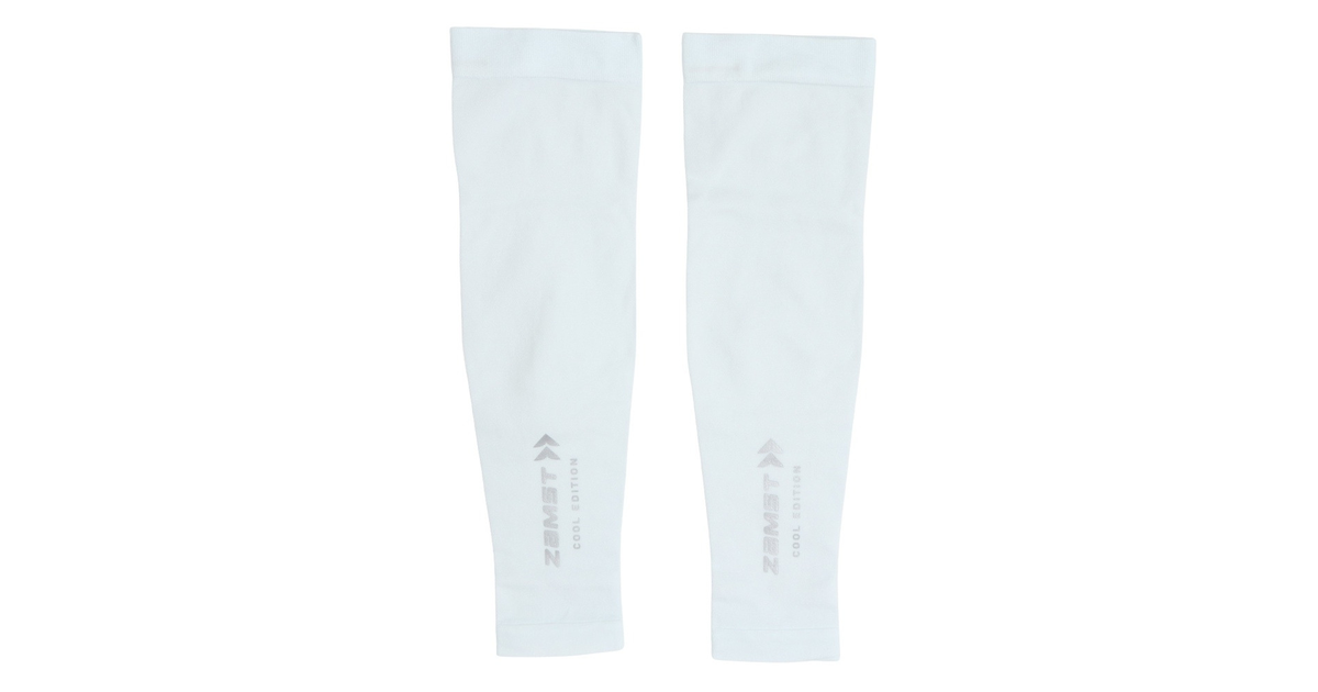 ザムスト（ZAMST）（メンズ、レディース）アームスリーブ COOL EDITION 腕用スリーブ 両腕入り 冷感タイプ CE 白 SS-Lサイズ 両腕 冷感 UVカット 紫外線対策 ...