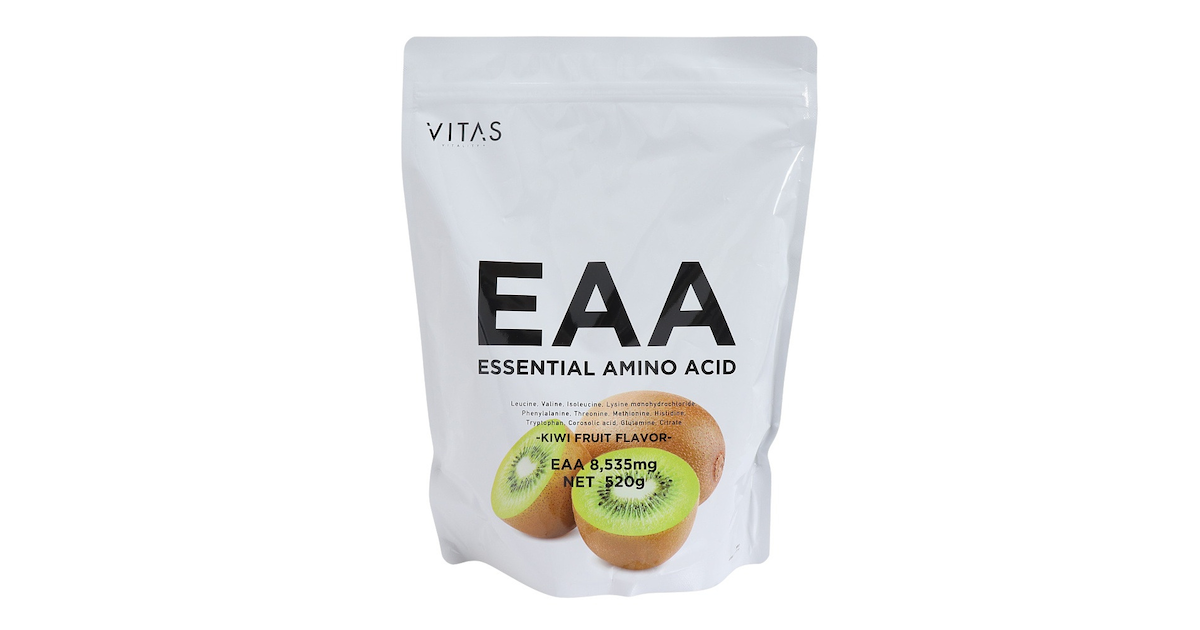 VITAS（VITAS）（メンズ、レディース）アミノ酸 EAA キウイ風味 520g アミノ酸補給 必須アミノ酸 栄養補給 約40回分 即吸収 EAAパウダー サプリメント | スポーツ用品は ...