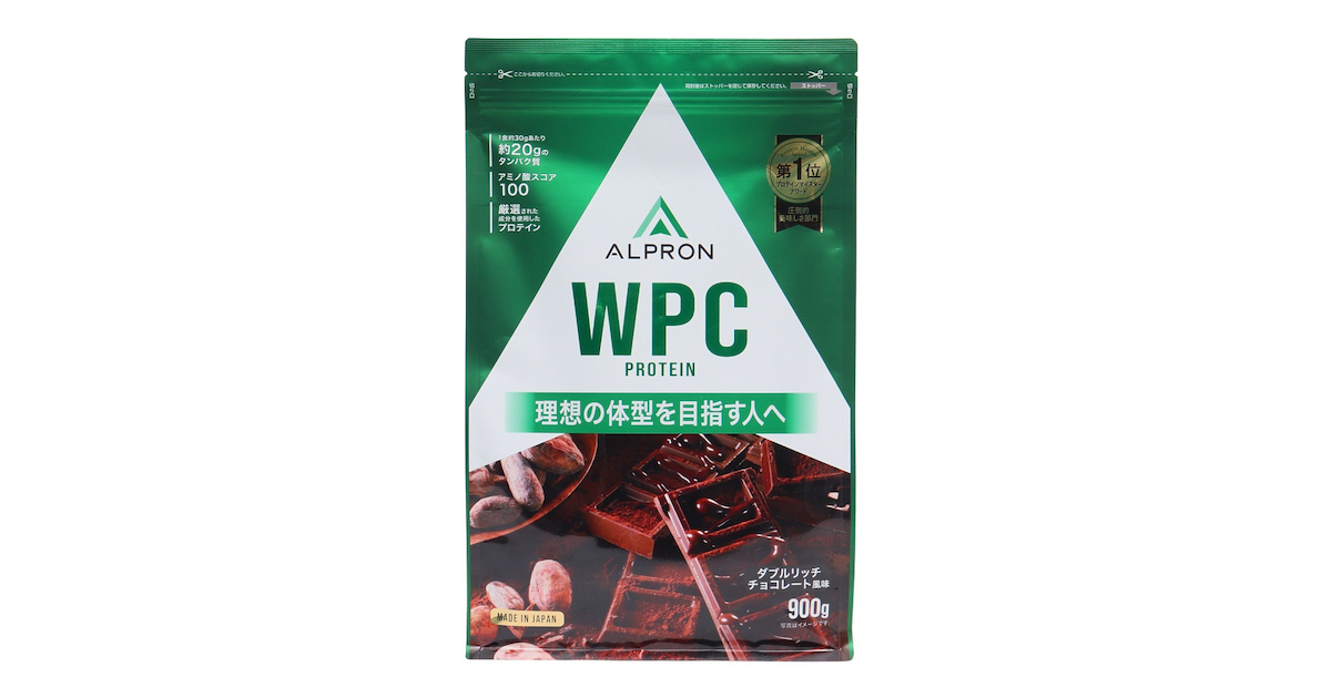 アルプロン（alpron）（メンズ、レディース）プロテイン WPCプロテイン ダブルリッチチョコレート風味 900g ホエイプロテイン アミノ酸 たんぱく質 栄養補給 | スポーツ用品は ...