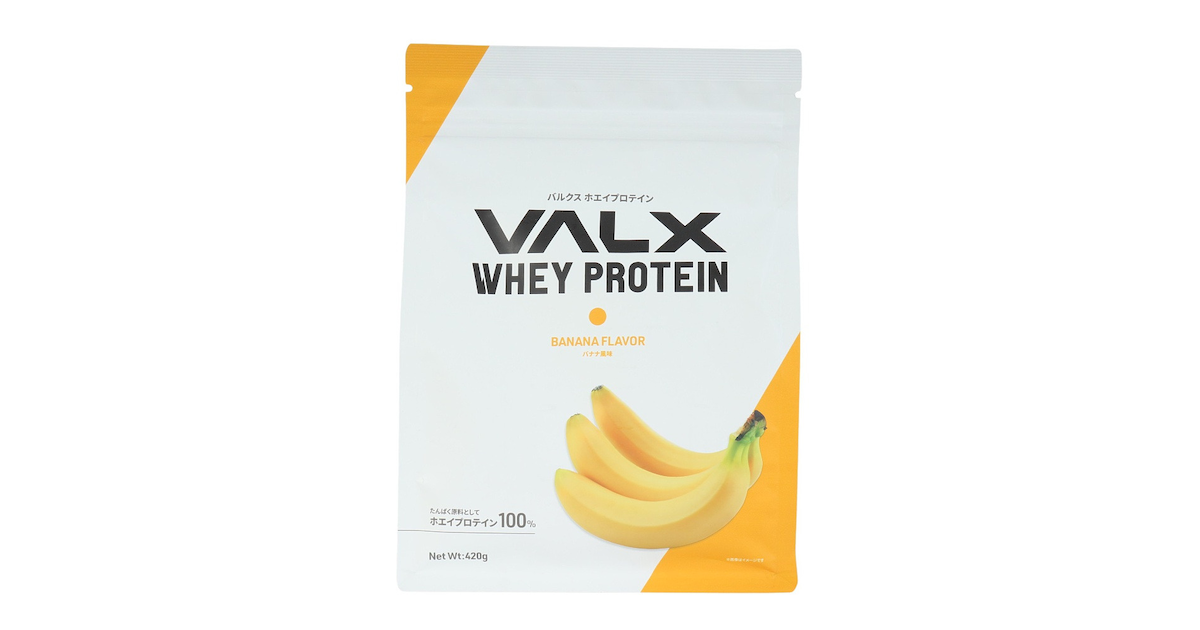 バルクス（VALX）（メンズ、レディース）バルクスホエイプロテイン バナナ風味 420g VALXホエイプロテイン バナナ タンパク質 運動 スポーツ筋トレ | スポーツ用品はスーパースポーツゼビオ