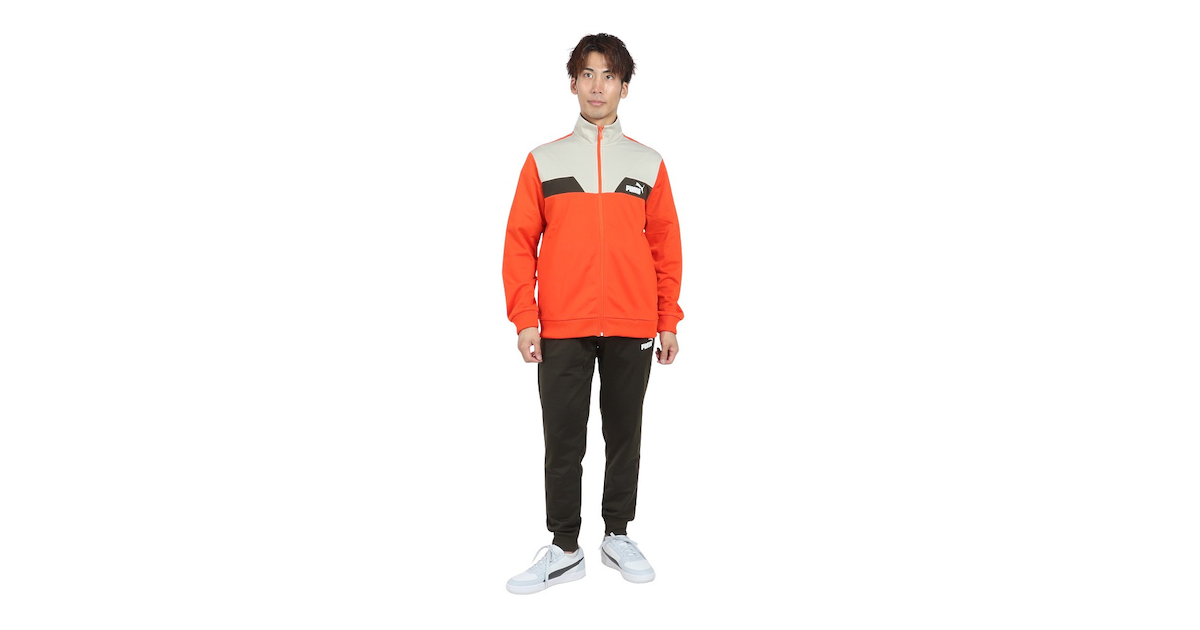 プーマ（PUMA）（メンズ）パワー ポリ スーツ 上下セット 684188 18 RED | スポーツ用品はスーパースポーツゼビオ