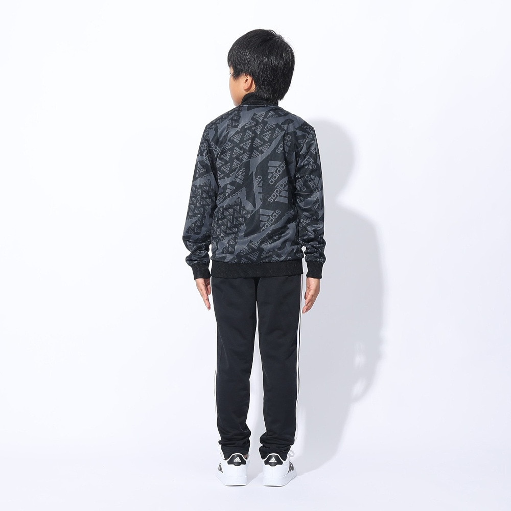 アディダス（adidas）（キッズ）ジュニア ジャージ 上下セット エッセンシャルズ 総柄プリント トラックスーツ KOS14-IQ4113 ...