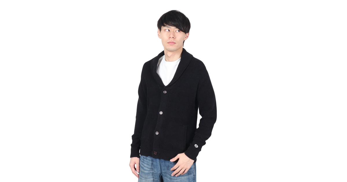 テリック（TELIC）（メンズ）カーディガン ショールカラー TL-G001 BLK WEAR | スポーツ用品はスーパースポーツゼビオ