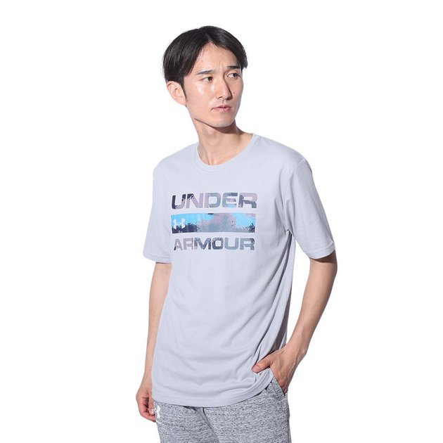 アンダーアーマー（UNDER ARMOUR）（メンズ）スタックド ロゴフィル 半袖Tシャツ 1361903 011 | スポーツ用品はスーパー ...