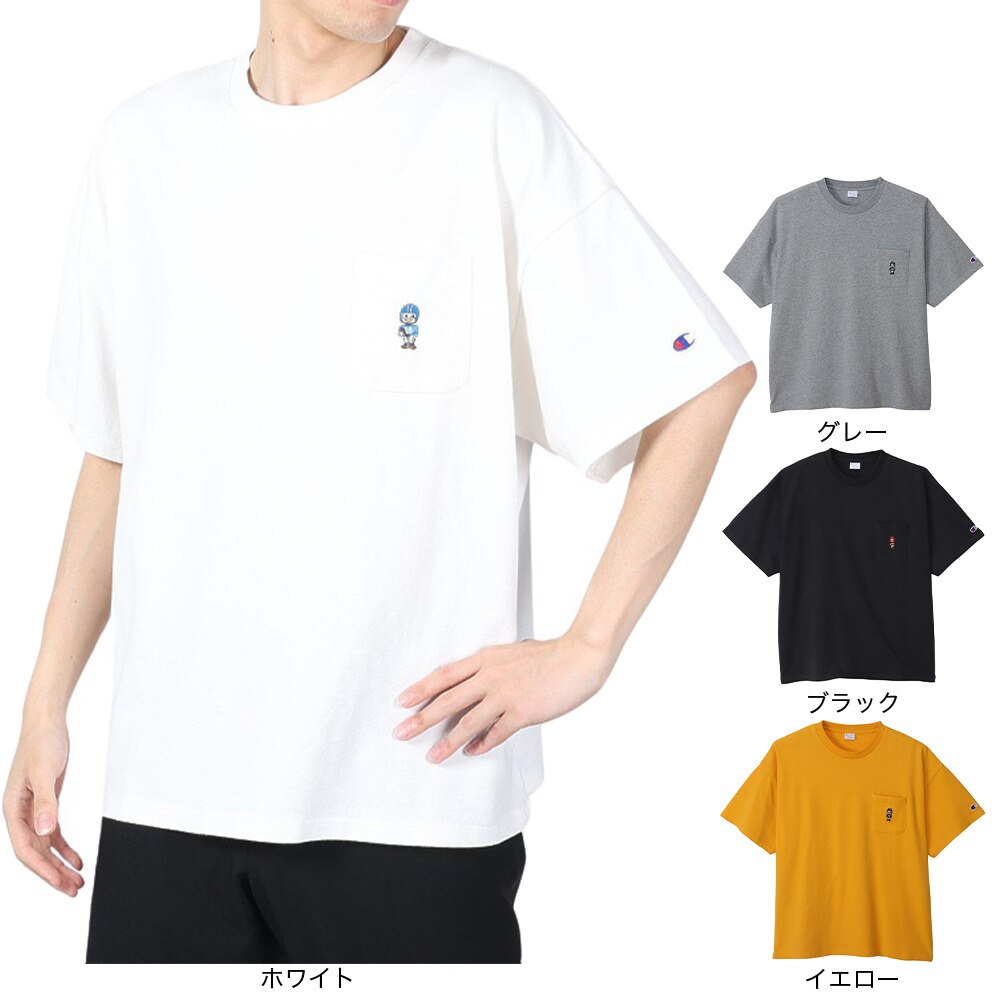 チャンピオン-ヘリテイジ（CHAMPION-HERITAGE）（メンズ、レディース）ルーズフィット 半袖ポケットTシャツ C3-Z327 010 | スポーツ用品はスーパースポーツゼビオ