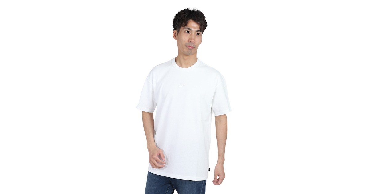 ナイキ（NIKE）（メンズ）tシャツ 綿100％ ホワイト スポーツウェア プレミアム エッセンシャル 半袖Tシャツ DO7393-101 ...