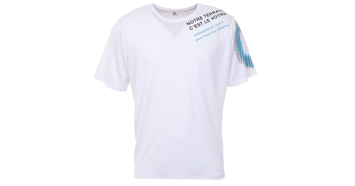 ジローム（GIRAUDM）（メンズ）半袖Tシャツ メンズ ドライ プリントメッシュTRG CT2S3352-TR863-DGCD WHT ...