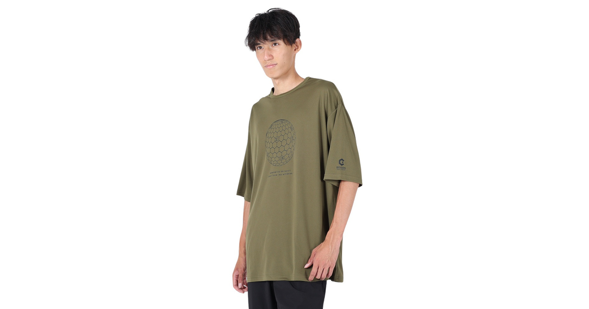 ジローム（GIRAUDM）（メンズ）半袖Tシャツ メンズ プリントメッシュTLF CT2S3358-TR863-DGCD OLIVE ...