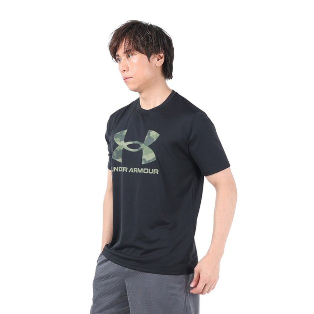 アンダーアーマー（UNDER ARMOUR）（メンズ）テック カモ ビッグロゴ ショートスリーブTシャツ 1384797 001 | スポーツ ...