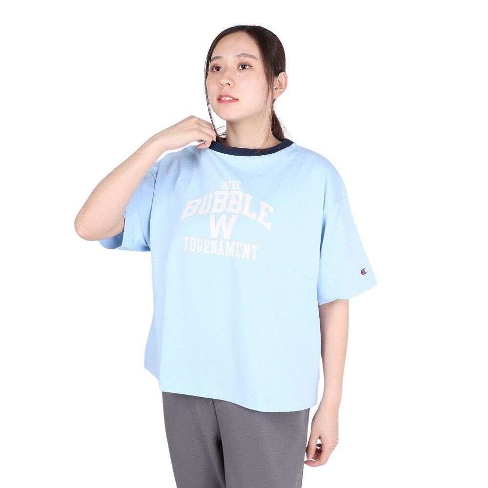 チャンピオン-ヘリテイジ（CHAMPION-HERITAGE）（レディース）リンガーTシャツ 24SS CW-Z313 322 | スポーツ用品はスーパースポーツゼビオ