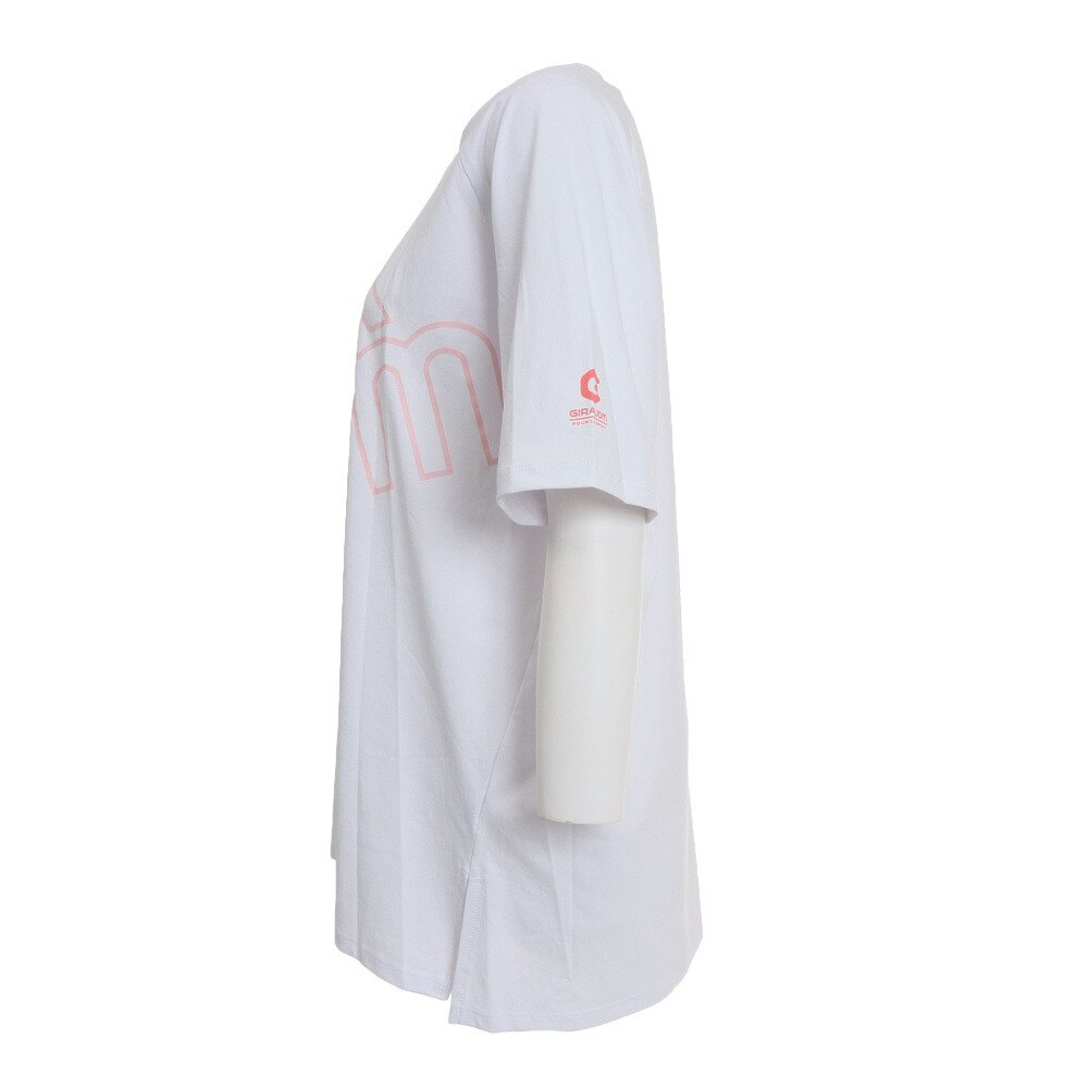 ジローム（GIRAUDM）（レディース）半袖Tシャツ レディース プリント天竺チュニック CT2S3384-TR864-DGCD WHT ...
