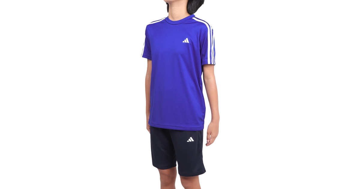 アディダス｜アディダス（adidas）（キッズ）トレイン エッセンシャルズ AEROREADY スリーストライプス トレーニング上下セット ...