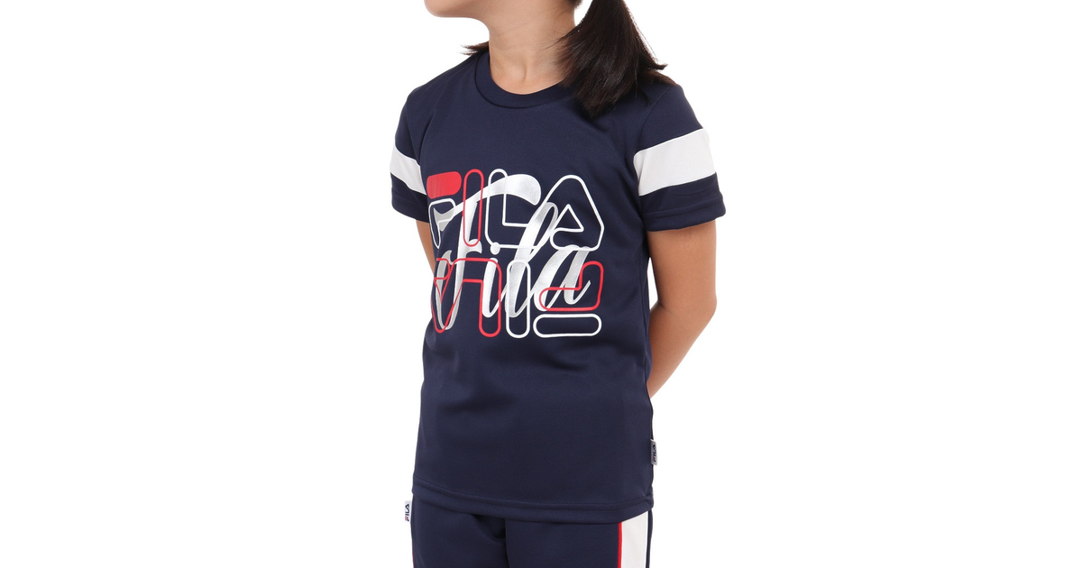 フィラ（FILA）（キッズ）ガールズ 半袖Tシャツ 113-704 NV | スポーツ用品はスーパースポーツゼビオ