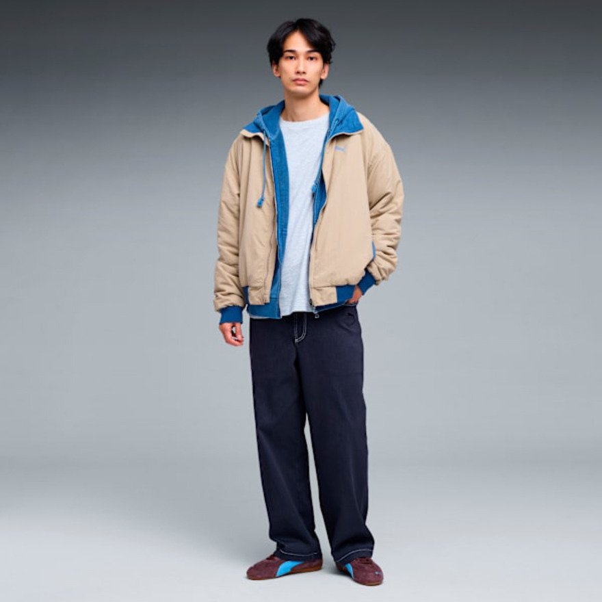プーマ（PUMA）（メンズ）ESS エレベーテッド デニムライク パンツ 693737 01 BLK | スポーツ用品はスーパースポーツゼビオ