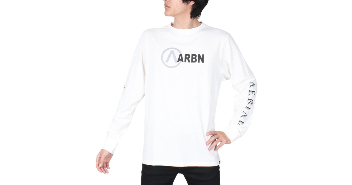 エアボーン｜エアボーン（ARBN）（メンズ）LOGO 長袖シャツ 22S-ARBN-005LS-WHT - スポーツ用品はスーパースポーツゼビオ