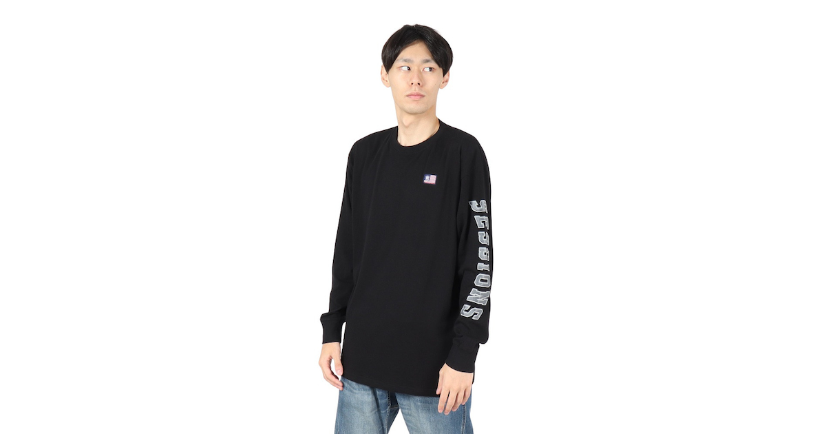 セッションズ（SESSIONS）（メンズ）ロゴ ロングスリーブTシャツ 247206 BLK | スポーツ用品はスーパースポーツゼビオ