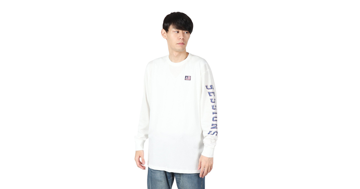 セッションズ（SESSIONS）（メンズ）ロゴ ロングスリーブTシャツ 247206 WHT | スポーツ用品はスーパースポーツゼビオ